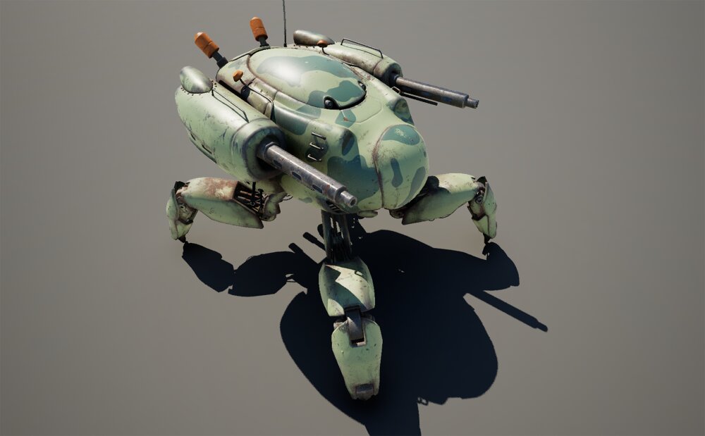 Futuristic War Robot Modelo 3D - Descargar Robots on 3DModels.org