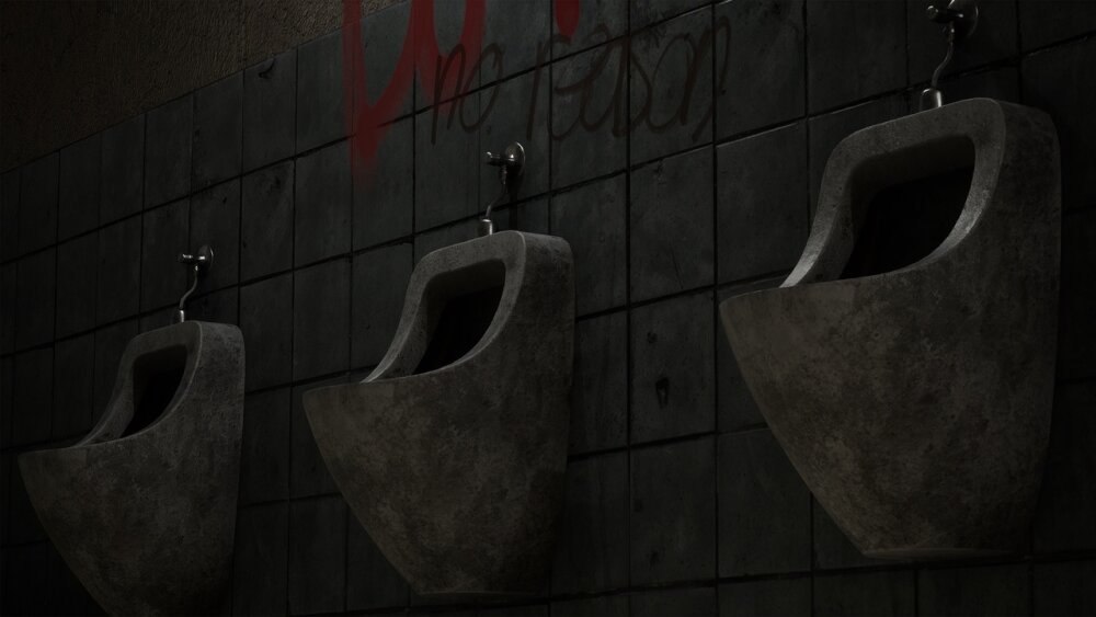 Baño de Horror Abandonado Con Grafiti Modelo 3D - Descargar ...