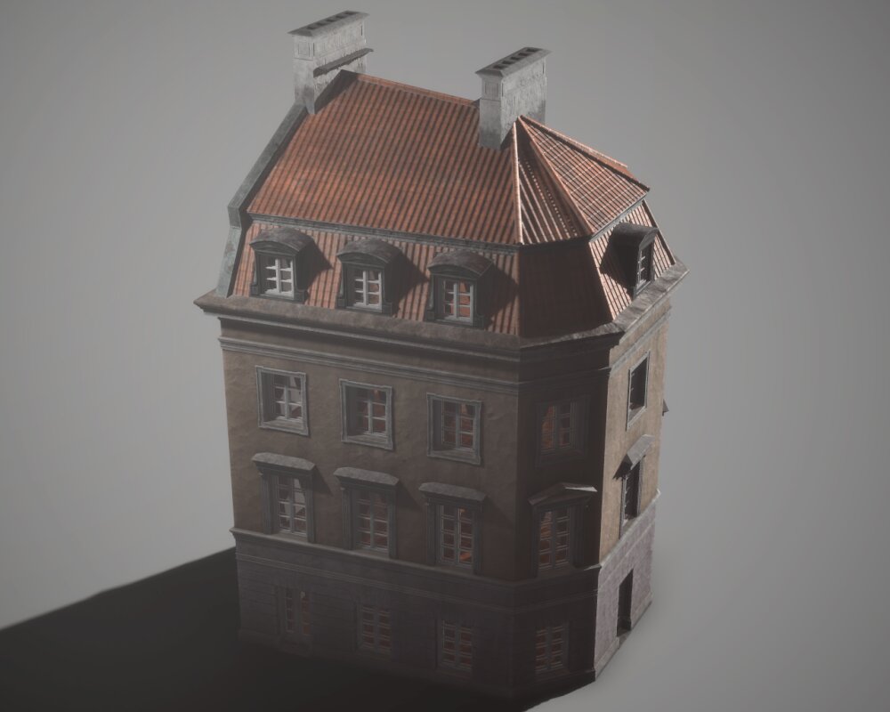 European tenement 01 3D 모델 - 다운로드 건축물 on 3DModels.org