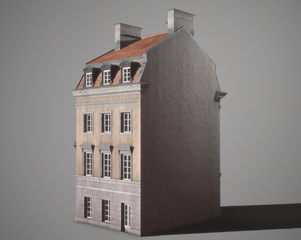 European tenement 01 3D 모델 - 다운로드 건축물 on 3DModels.org