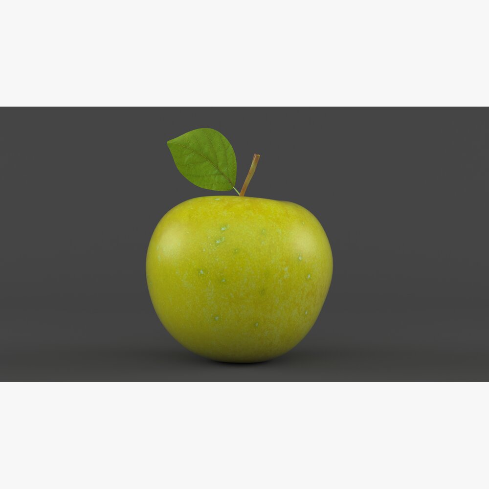 Green Apple Fruit 3D model - Download Fruit on 3DModels.org
