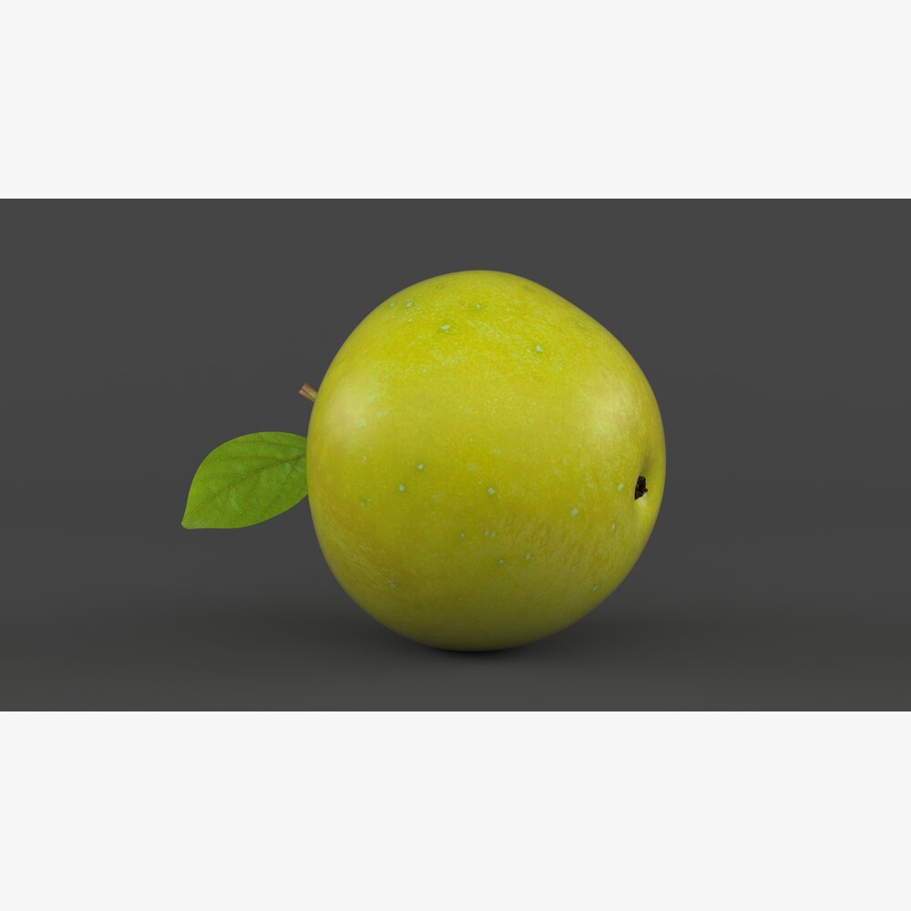 Green Apple Fruit 3D model - Download Fruit on 3DModels.org