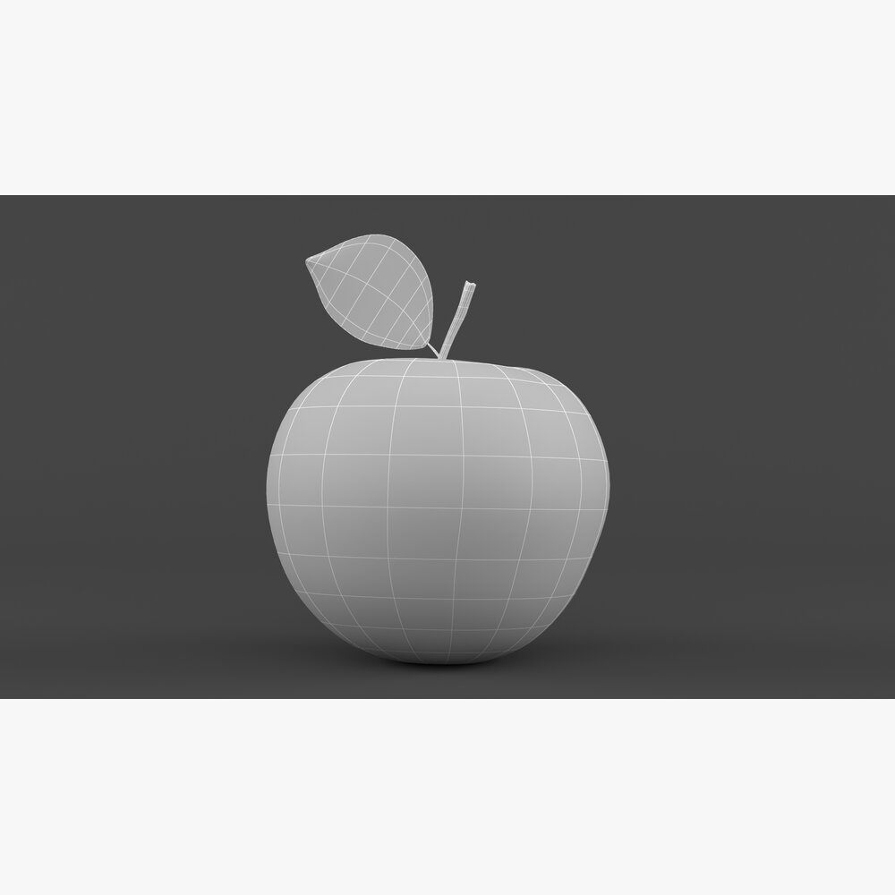 Green Apple Fruit 3D model - Download Fruit on 3DModels.org