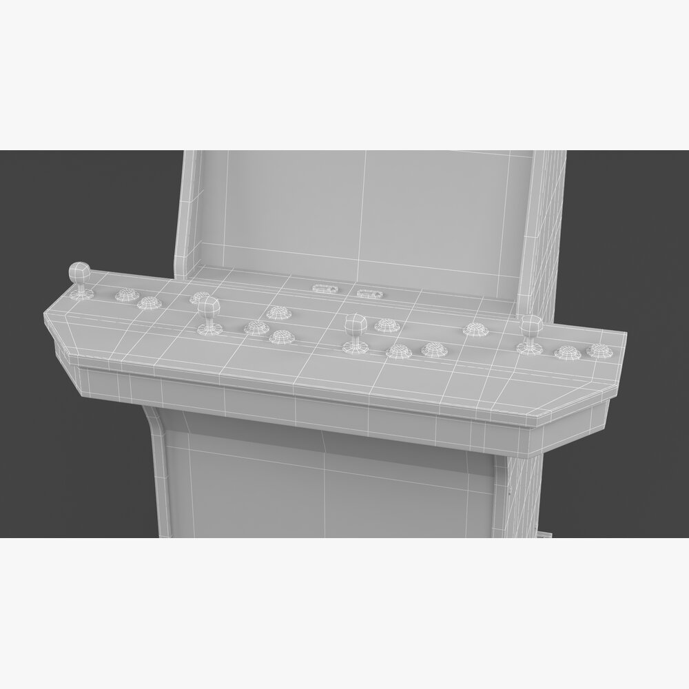 Retro Arcade Machine Cabinet 3D model - Download Hobbies on 3DModels.org