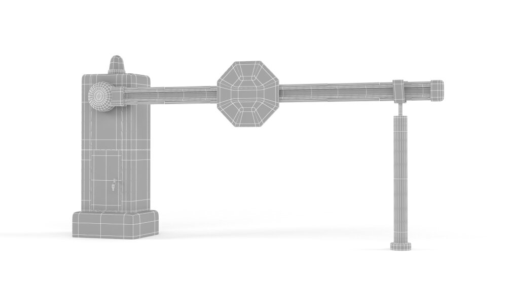 Automatic Barrier 3D model - Download Street elements on 3DModels.org
