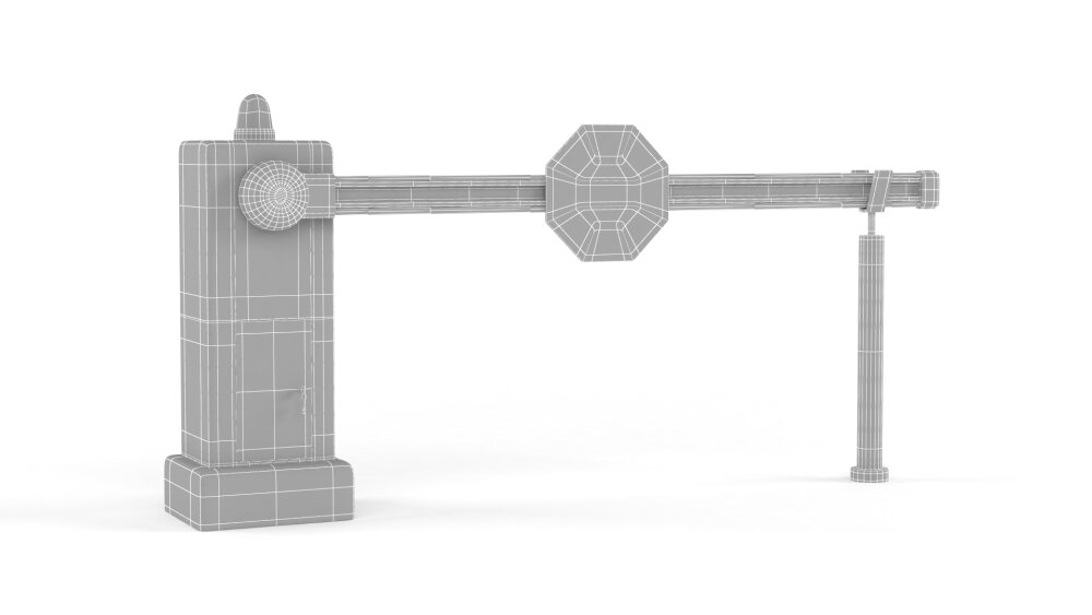 Automatic Barrier 3D model - Download Street elements on 3DModels.org