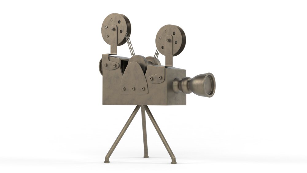 Stylized Vintage Movie Camera 3D model - Download Hobbies on 3DModels.org