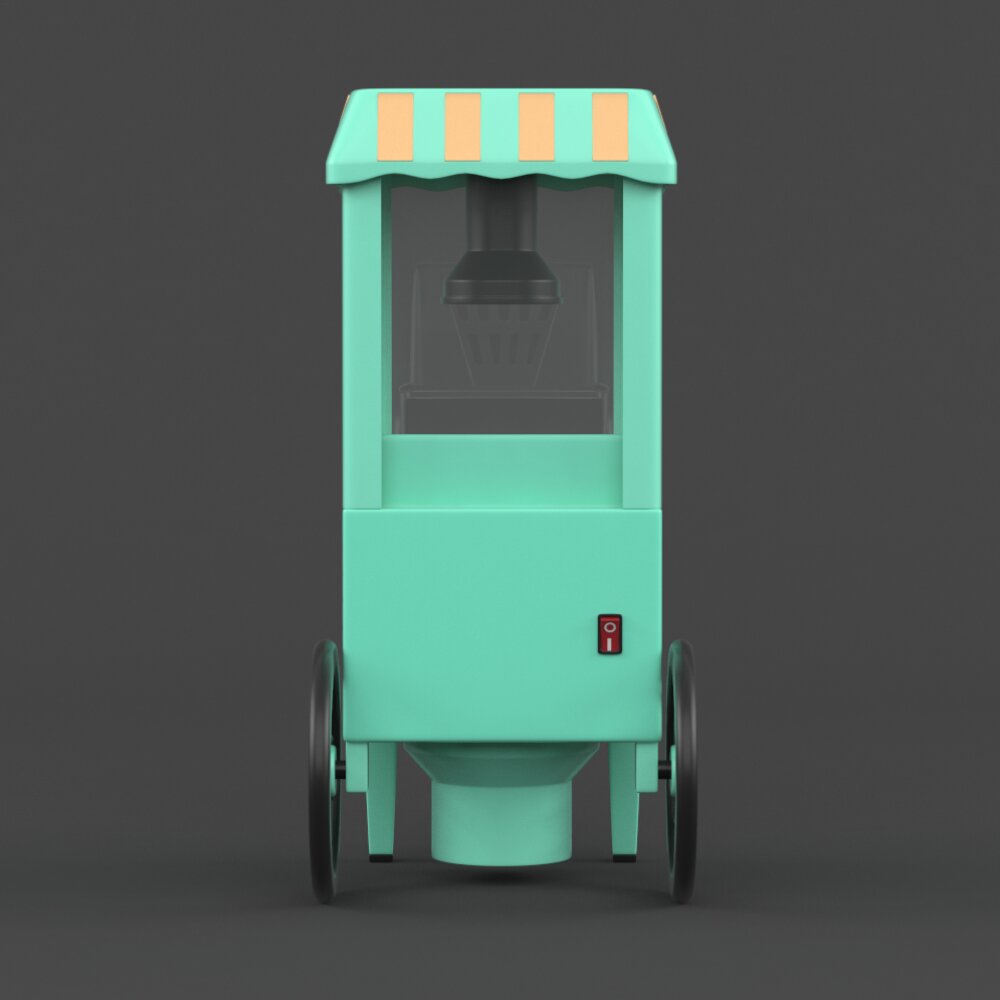 Popcorn Maker Machine 3D model - Download Appliances on 3DModels.org