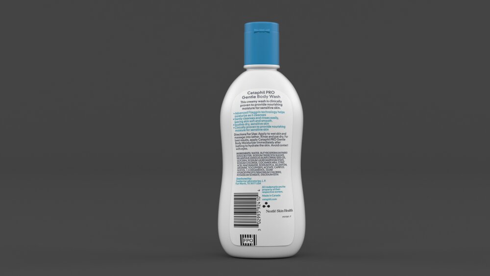 Cetaphil Baby Lotion and Body Wash Bottles 3D model - Download Health ...
