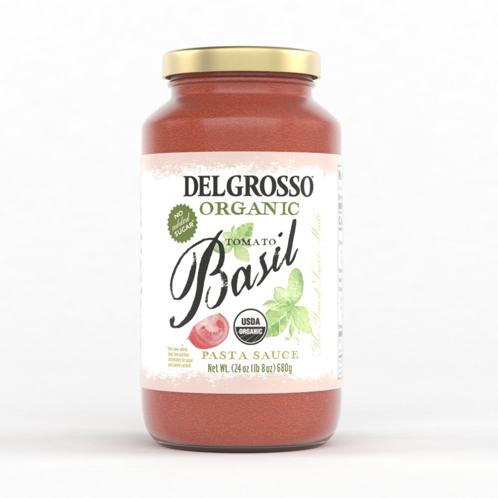 Organic Tomato Basil Pasta Sauce 3D model - Download Bottles, Cans on ...