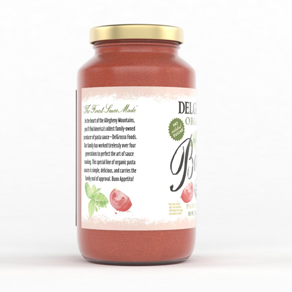 Organic Tomato Basil Pasta Sauce 3D model - Download Bottles, Cans on ...