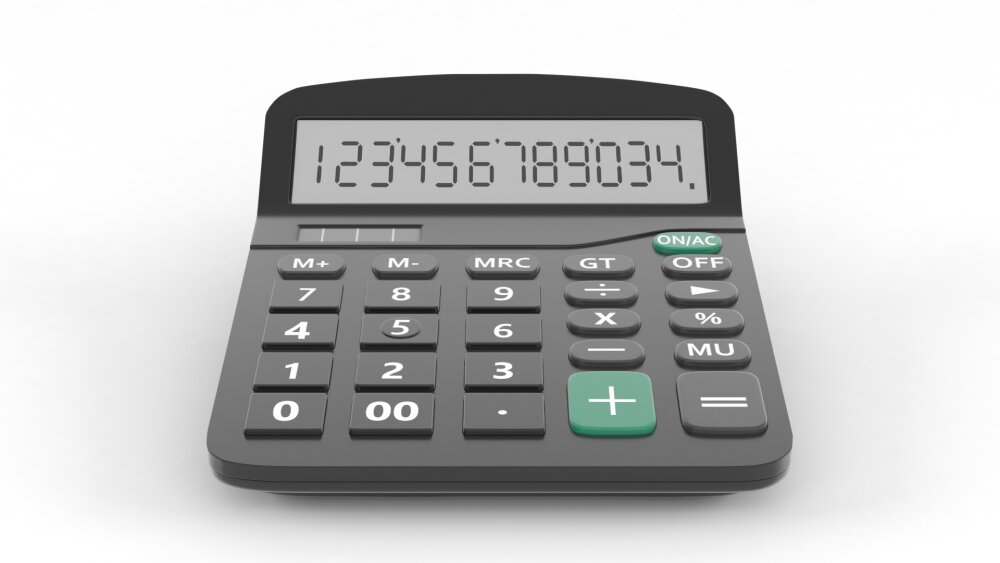Digital Calculator 3D model - Download Stationery on 3DModels.org