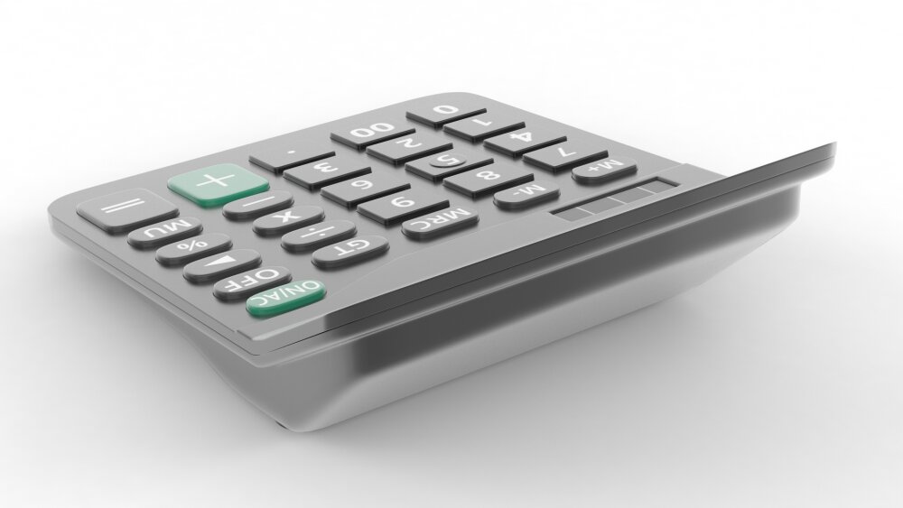 Digital Calculator 3D model - Download Stationery on 3DModels.org