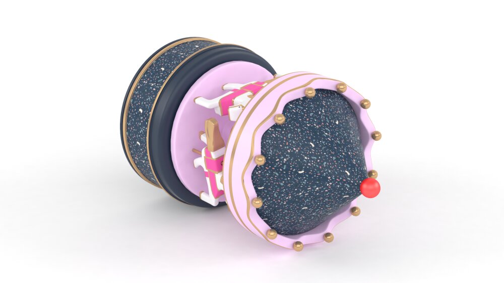 Whimsical Carousel Music Box 3D model - Download Toys on 3DModels.org
