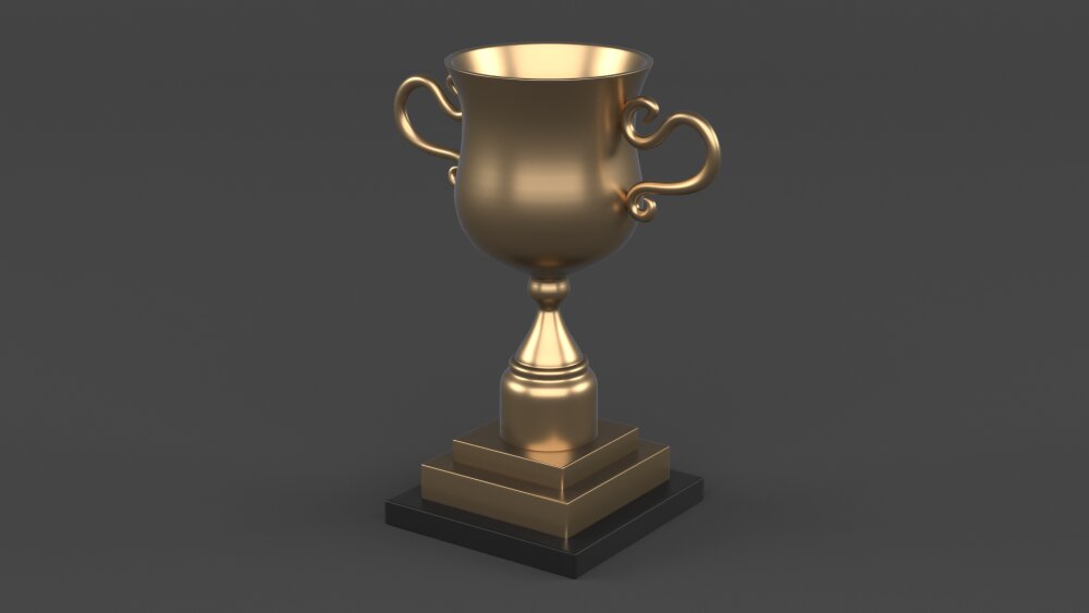 Golden Trophies Collection 3D model - Download Trophy on 3DModels.org