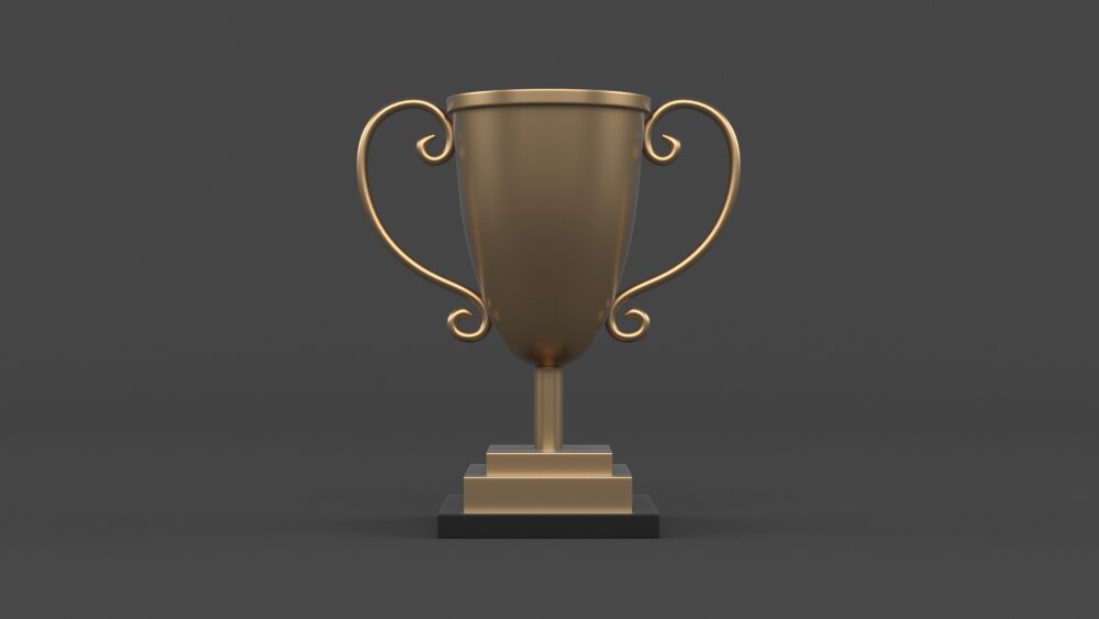 Golden Trophies Collection 3D model - Download Trophy on 3DModels.org