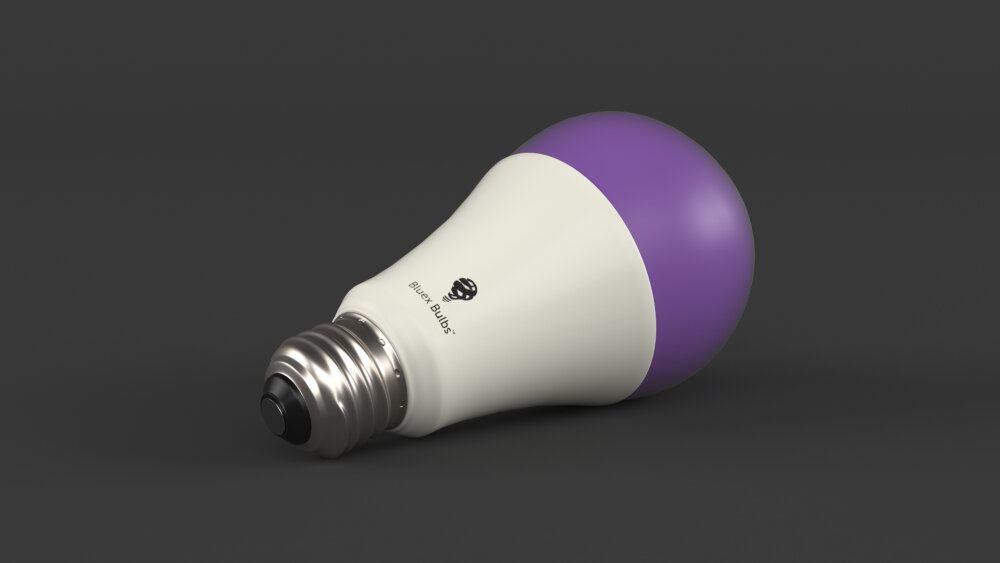 Stylish Purple LED Bulb 3D model - Download Tools on 3DModels.org