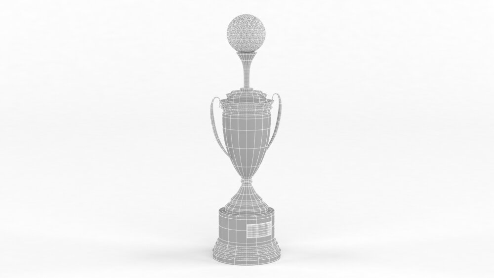 Gold and Silver Golf Trophies 3D model - Download Trophy on 3DModels.org