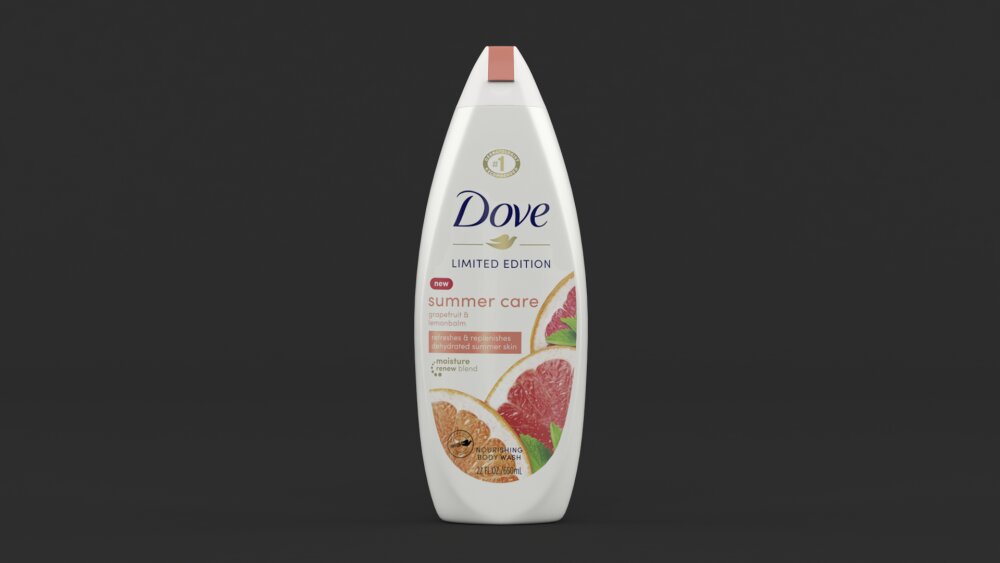Dove Body Wash Bottle Varieties 3D model - Download Health and Beauty ...