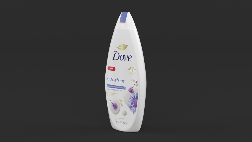 Dove Body Wash Collection 3D 모델 - 다운로드 아름다움과 건강 on 3DModels.org