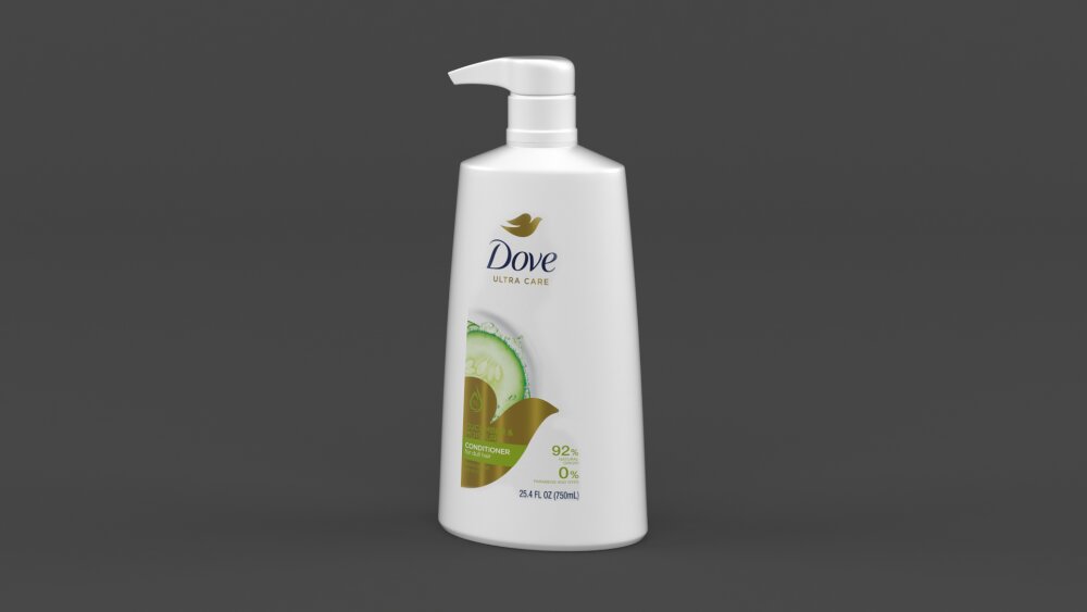 Dove Ultra Care Body Wash Bottles 3D model - Download Health and Beauty ...