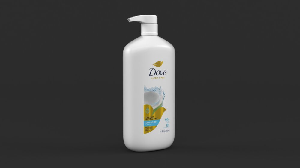Dove Hair Care Bottles Collection 3D model - Download Health and Beauty ...