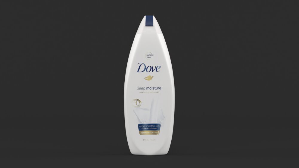 Dove Hair Care Bottles Collection 3D model - Download Health and Beauty ...