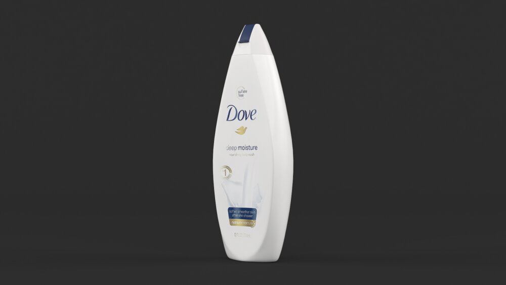 Dove Hair Care Bottles Collection 3D model - Download Health and Beauty ...