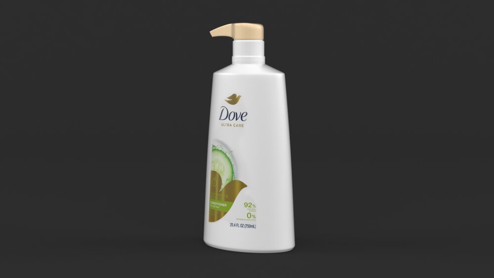 Dove Hair Care Bottles Collection 3D model - Download Health and Beauty ...