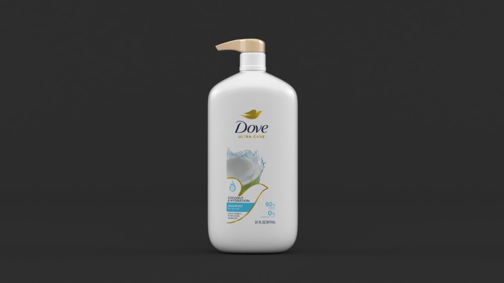 Dove Hair Care Bottles Collection 3D model - Download Health and Beauty ...