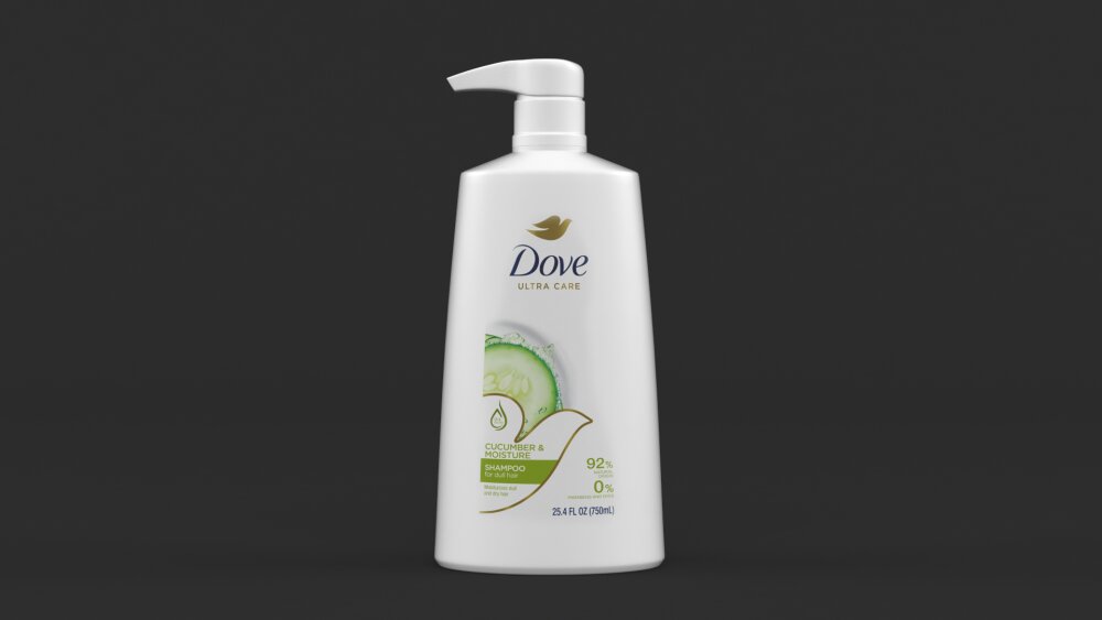 Dove Hair Care Bottles Collection 3D model - Download Health and Beauty ...