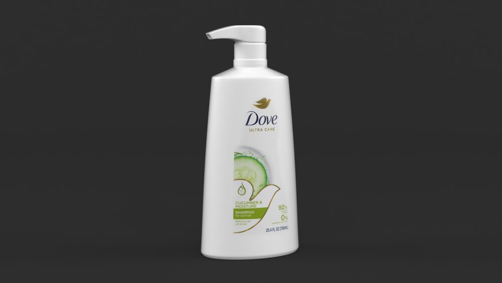 Dove Hair Care Bottles Collection 3D model - Download Health and Beauty ...