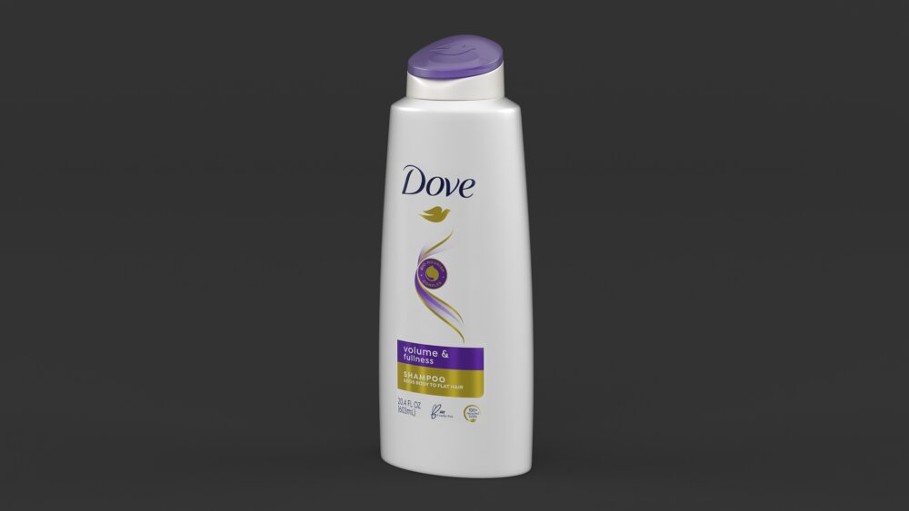 Dove Volume and Fullness Shampoo and Conditioner 3D model - Download ...