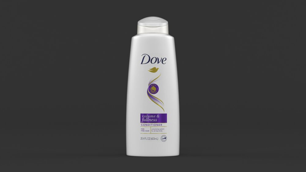 Dove Volume and Fullness Shampoo and Conditioner 3D model - Download ...