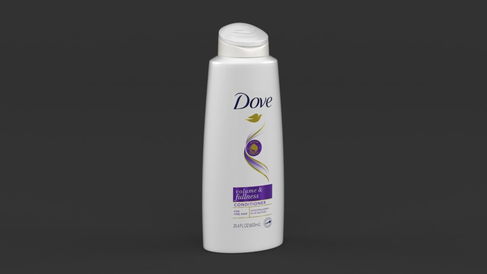 Dove Volume and Fullness Shampoo and Conditioner 3D model - Download ...