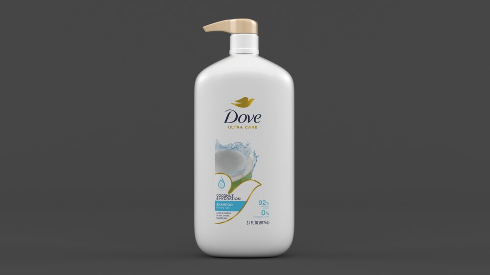 Dove Ultra Care Body Wash Bottle 3D model - Download Health and Beauty ...