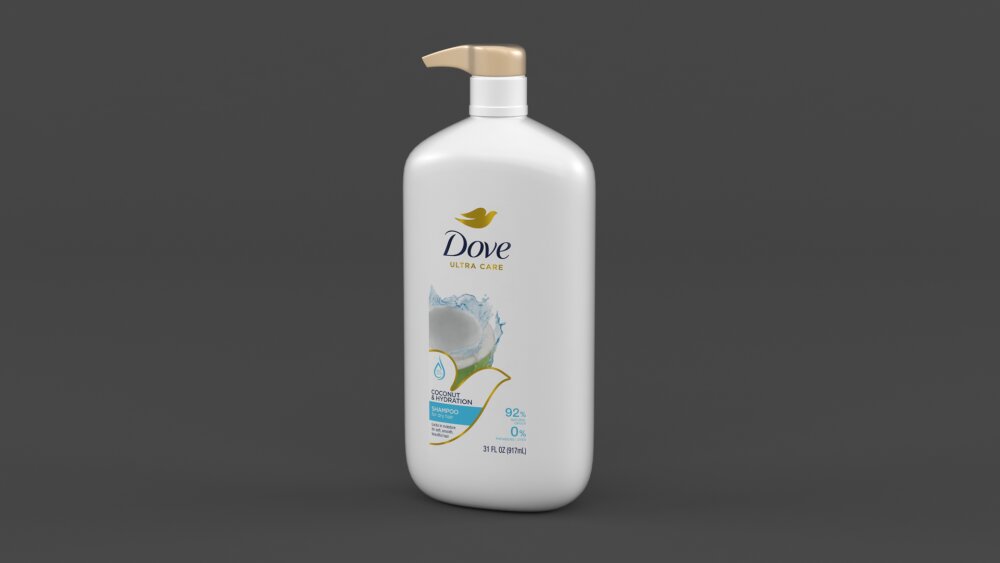 Dove Ultra Care Body Wash Bottle 3D model - Download Health and Beauty ...