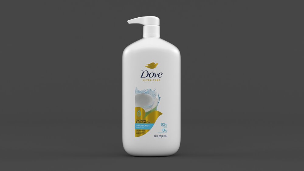 Dove Ultra Care Body Wash Bottle 3D model - Download Health and Beauty ...