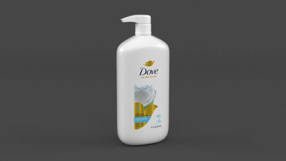 Dove Ultra Care Body Wash Bottle 3D model - Download Health and Beauty ...