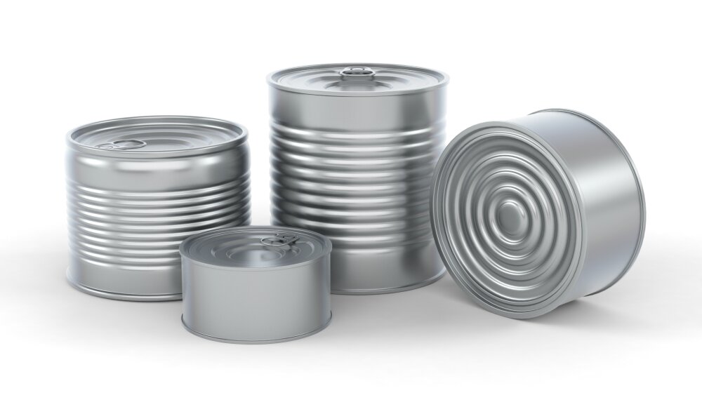 Collection of Metallic Tin Cans 3D model - Download Bottles, Cans on ...