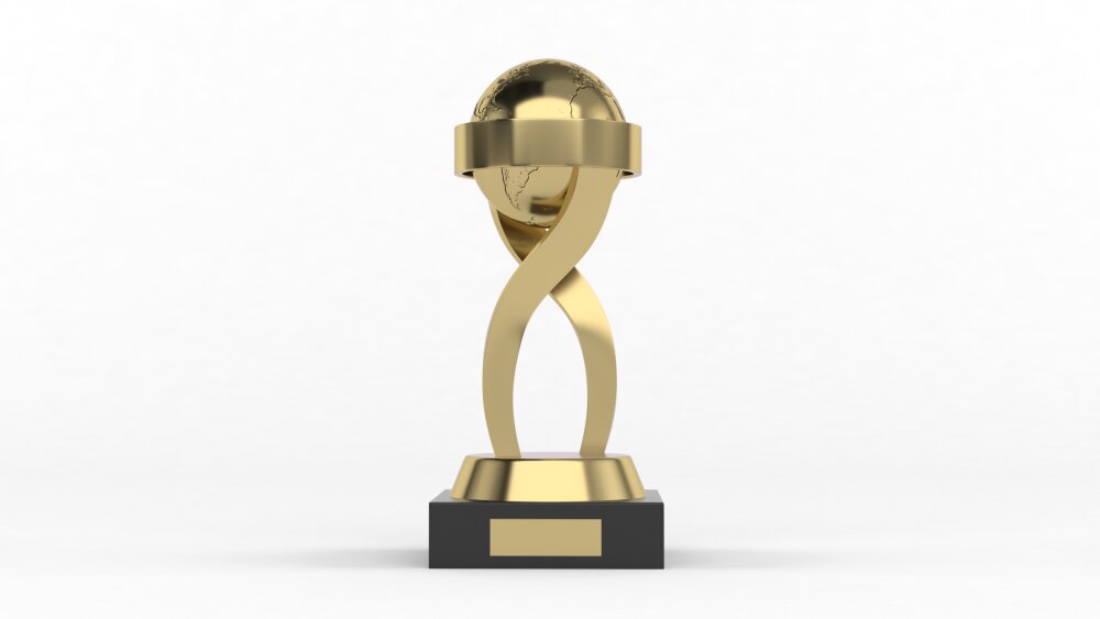 Elegant Gold Trophies 3D model - Download Trophy on 3DModels.org