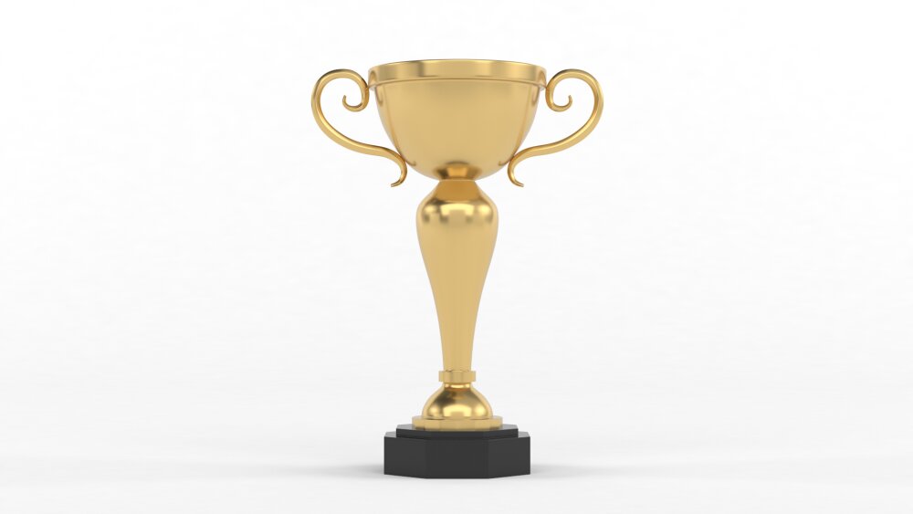 Golden Victory Trophies 3D model - Download Trophy on 3DModels.org