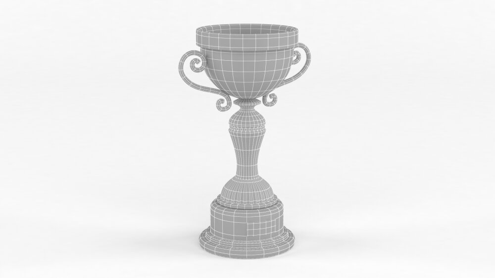 Gold and Silver Victory Trophies 3D model - Download Trophy on 3DModels.org