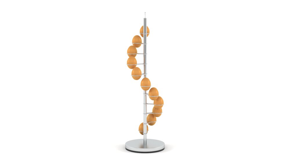Vertical Spiral Egg Storage Rack 3D model - Download Tableware on ...