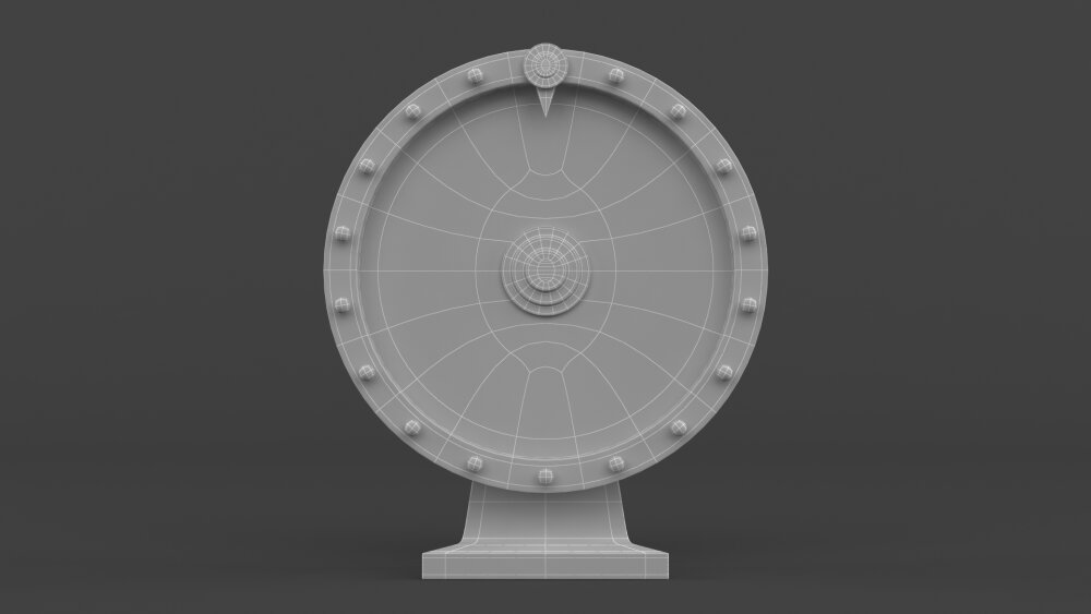 Prize Wheel with Jackpot and Cash Values 3D model - Download Hobbies on ...