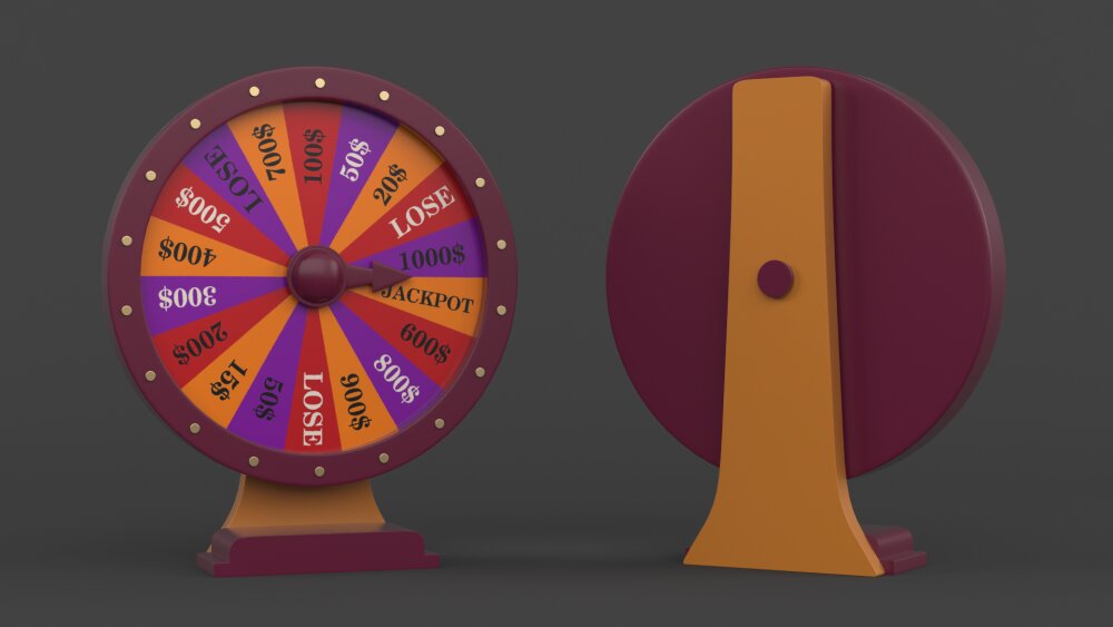 Spin to Win Wheel 3D model - Download Hobbies on 3DModels.org