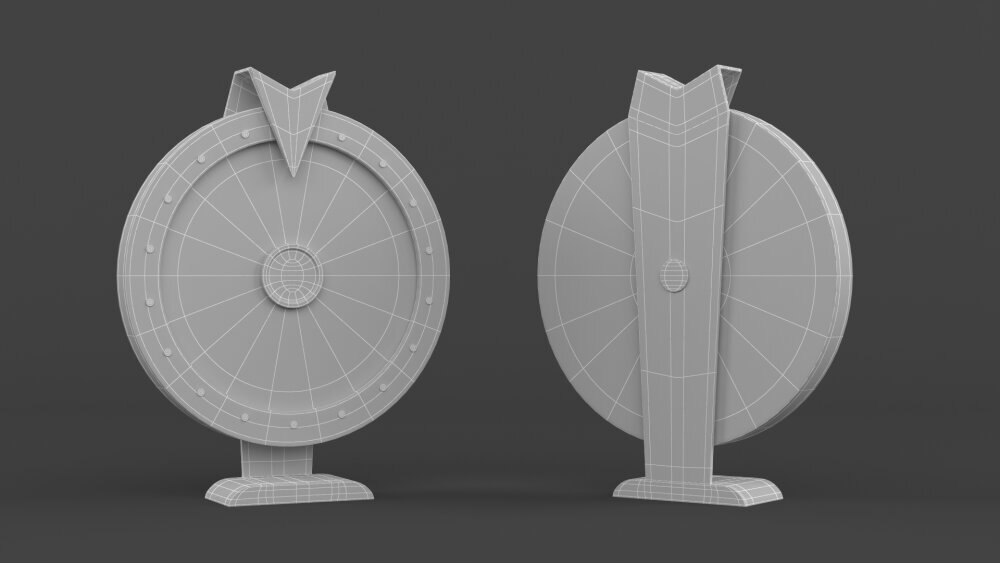 Blue Wheel of Fortune 3D model - Download Hobbies on 3DModels.org