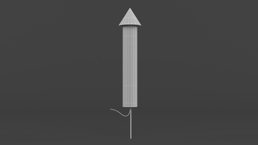 Colorful Festive Firework Rockets 3D model - Download Hobbies on ...
