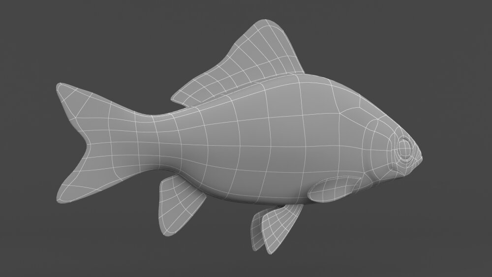 Freshwater Carp Fish 3D model - Download Fish on 3DModels.org