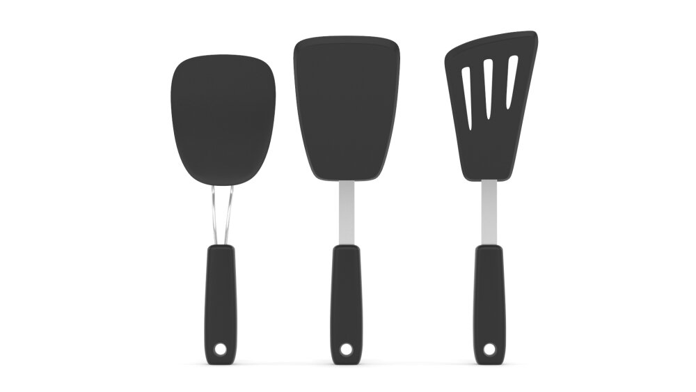 Set de Espátulas Para Cocina Modelo 3D - Descargar Vajilla on 3DModels.org